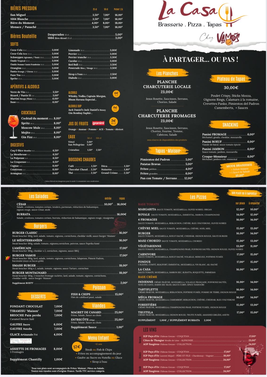Notre menu - vamosmagalas.fr